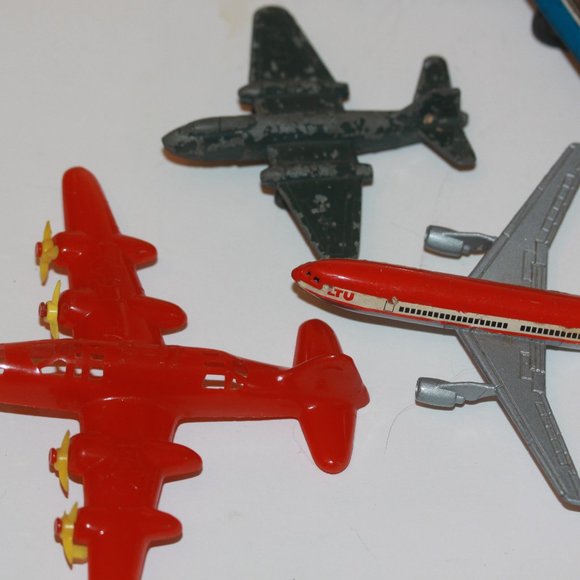 Toys | Vintage Die Cast Plastic Toy Airplanes Lot Of 6 | Poshmark
